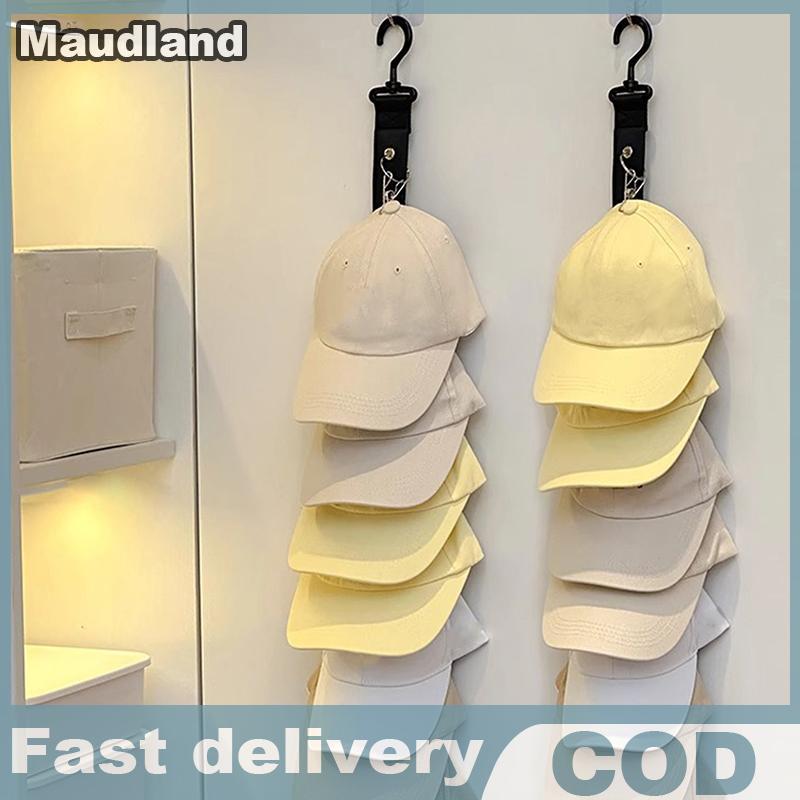Maudland Baseball Cap Storage Organizer With Eight Clips Wall Mounted ...