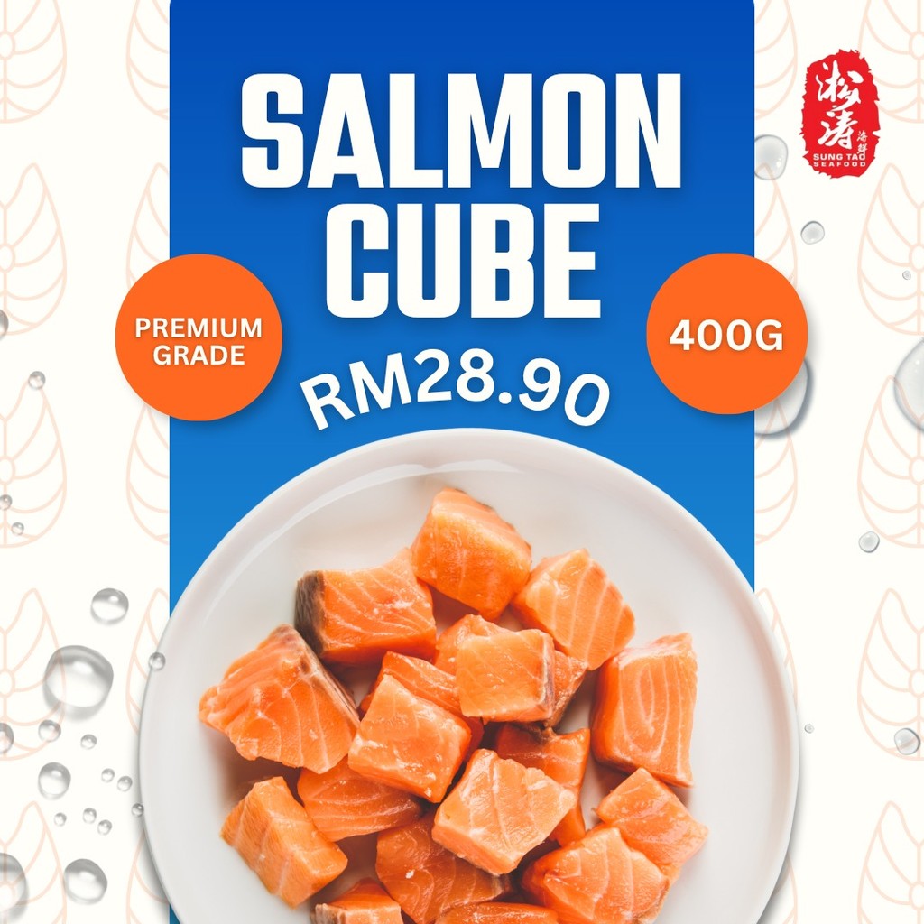 Premium grade salmon cube 400g | Shopee Malaysia