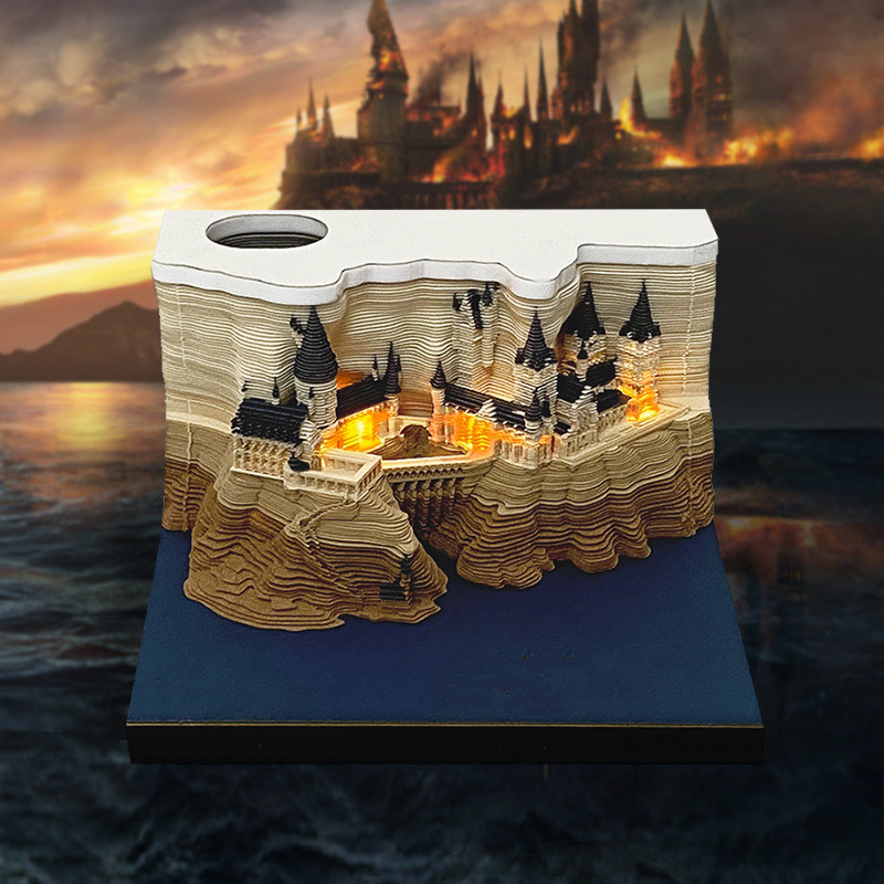 Harry Potter Creative Gift 3D Three-Dimensional Notepad 2025 Paper ...