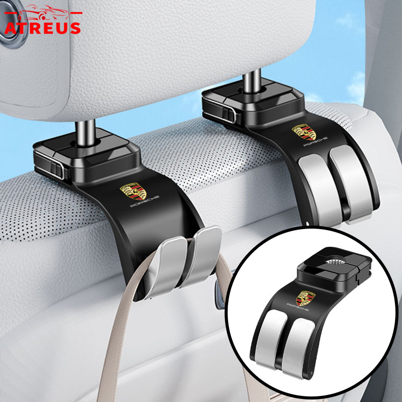 Porsche Car Back Seat Storage Hook Upgraded Car Seat Double Hook ...