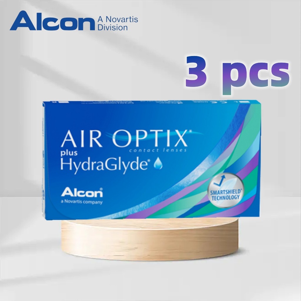 (3 PCS) Alcon Air Optix Plus HydraGlyde Silicone Hydrogel Lens Monthly ...