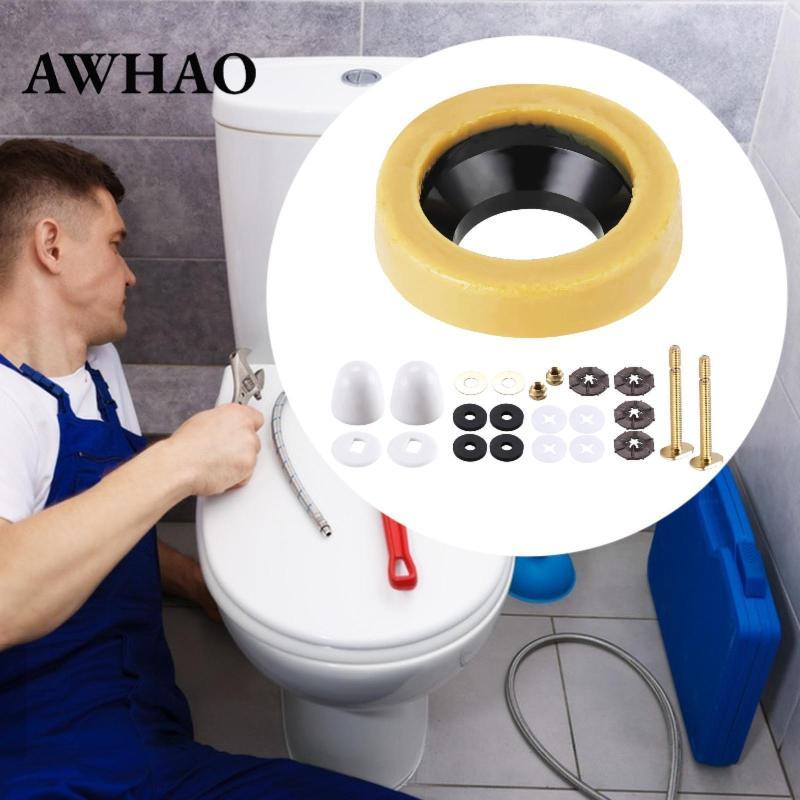 [AWHAO] Toilet Wax Ring Kit Extra Thick Easy Installation Bathroom ...