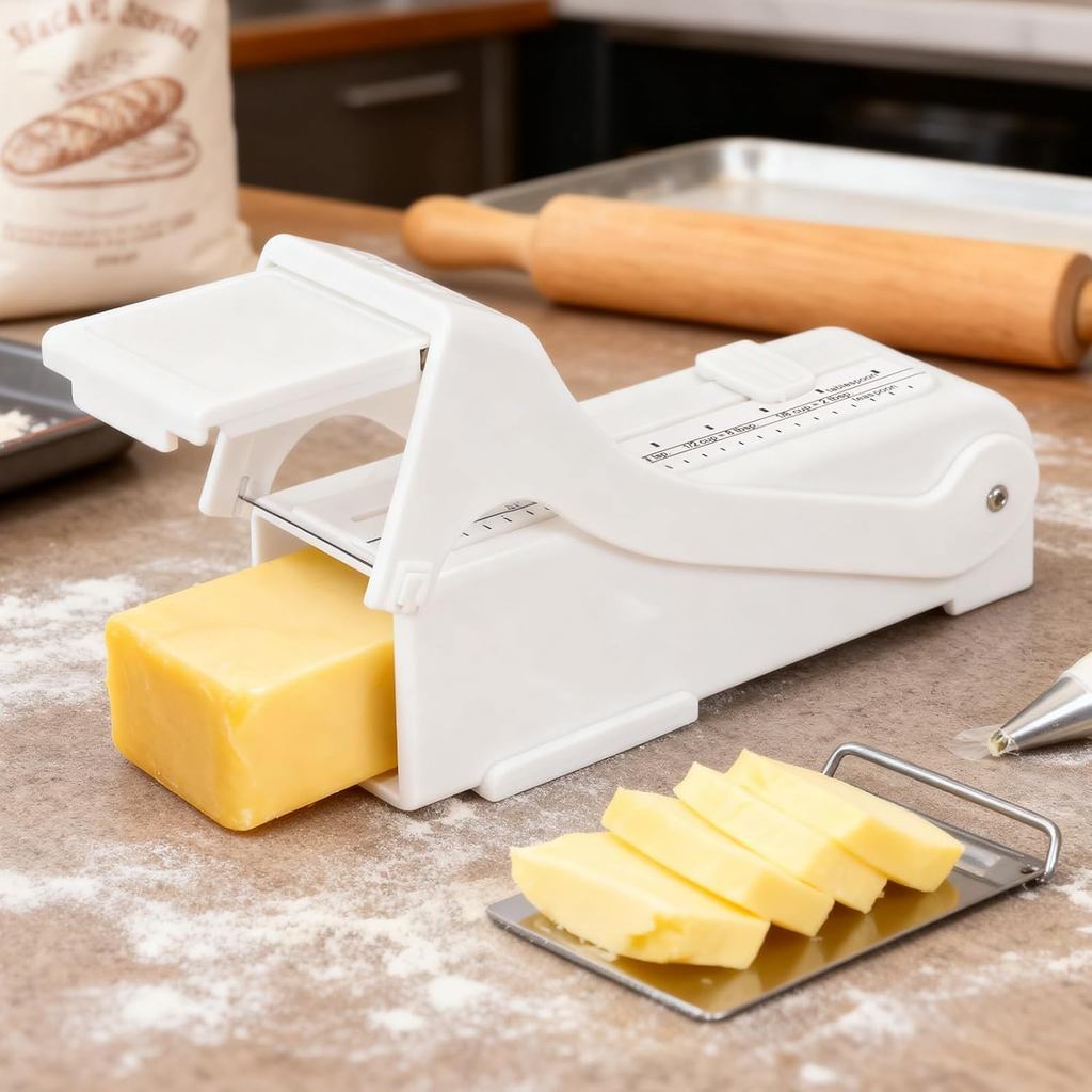 Butter & Cheese Cutter, Adjustable thickness Stainless Steel Wire ...