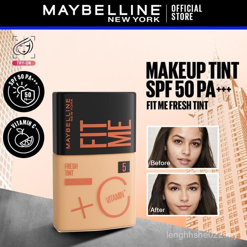 Maybelline Fit Me Fresh Tint (SPF 50 PA+ & Vitamin C) | Shopee Malaysia