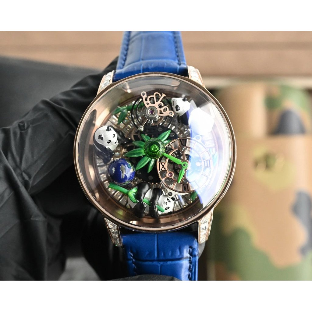 {JACOB & CO} Czech Leopard Celestial Art Tourbillon Panda Watch ...