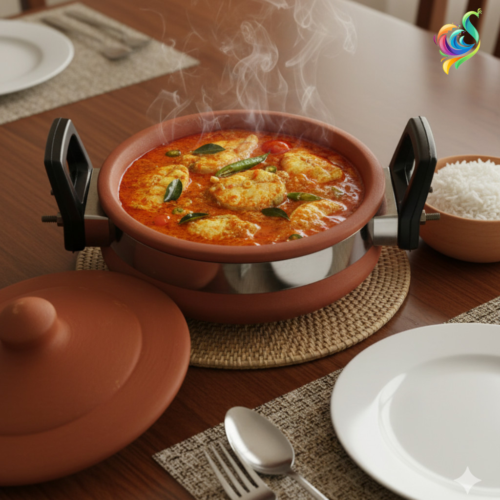 uthentic 2.8L Terracotta Handi | Rajasthan Clay Cooking Pot ...