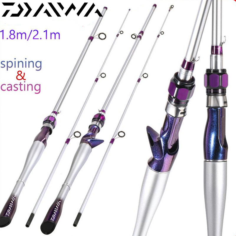 DAIWA Fishing Rod Carbon Fiber Spinning Rod Casting Rod 1.2m-2.1m Joran ...