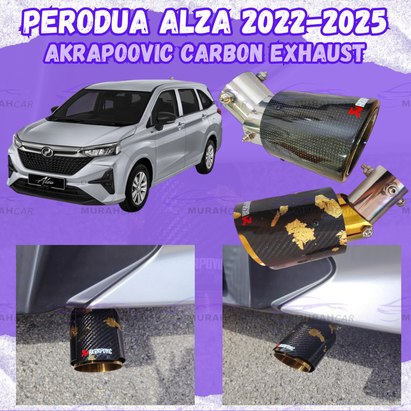 Perodua Alza 2022-2025 Akrapovic Muffler Exhaust Stainless Steel Tip ...