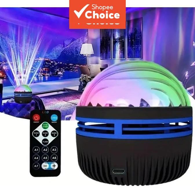 Night Light Rotating Spinning Aurora Projection Lamp LED RGB Colorful ...