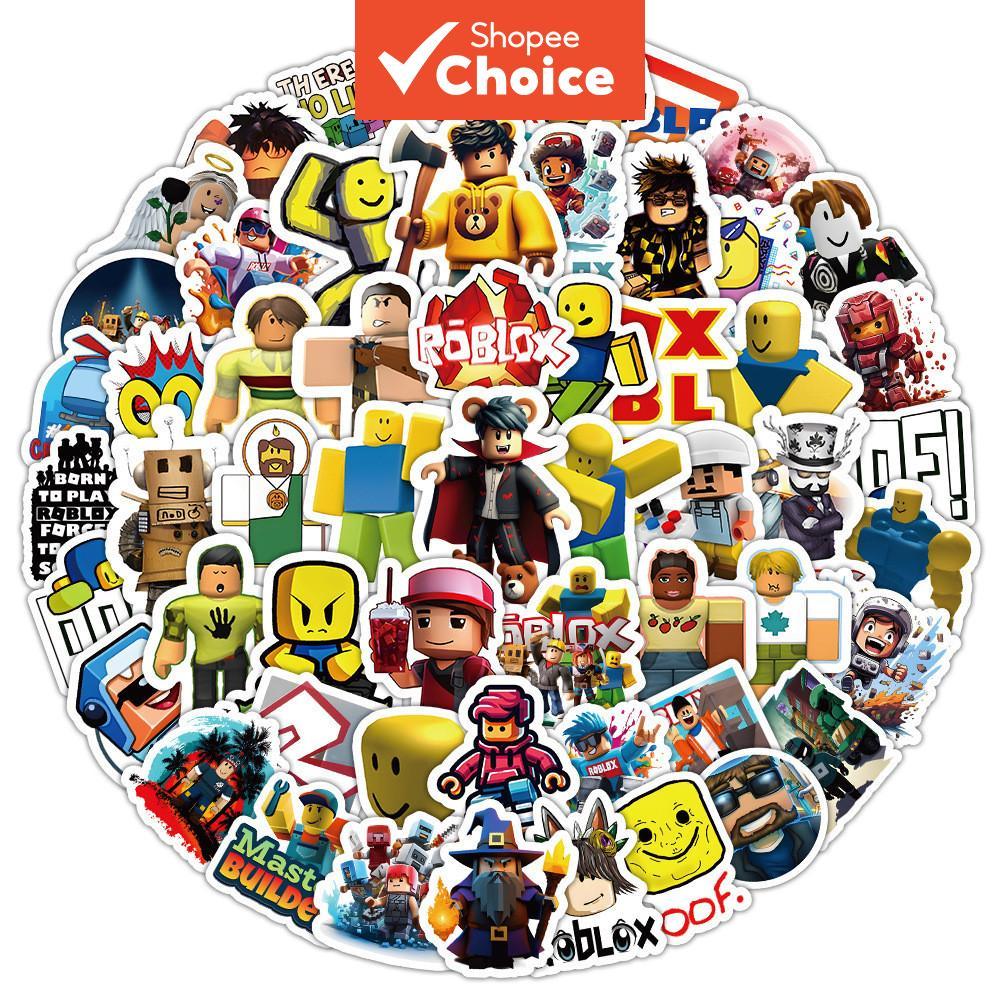 100PCS Hot Game Roblox Graffiti Stickers for Helmets, Bicycles, Hand ...