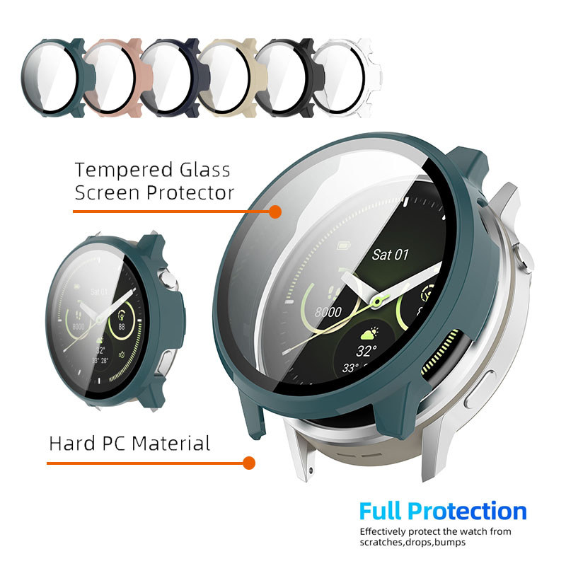 For Garmin Venu4 41mm 45mm Venu 4 Hard PC Case Tempered Glass Screen ...