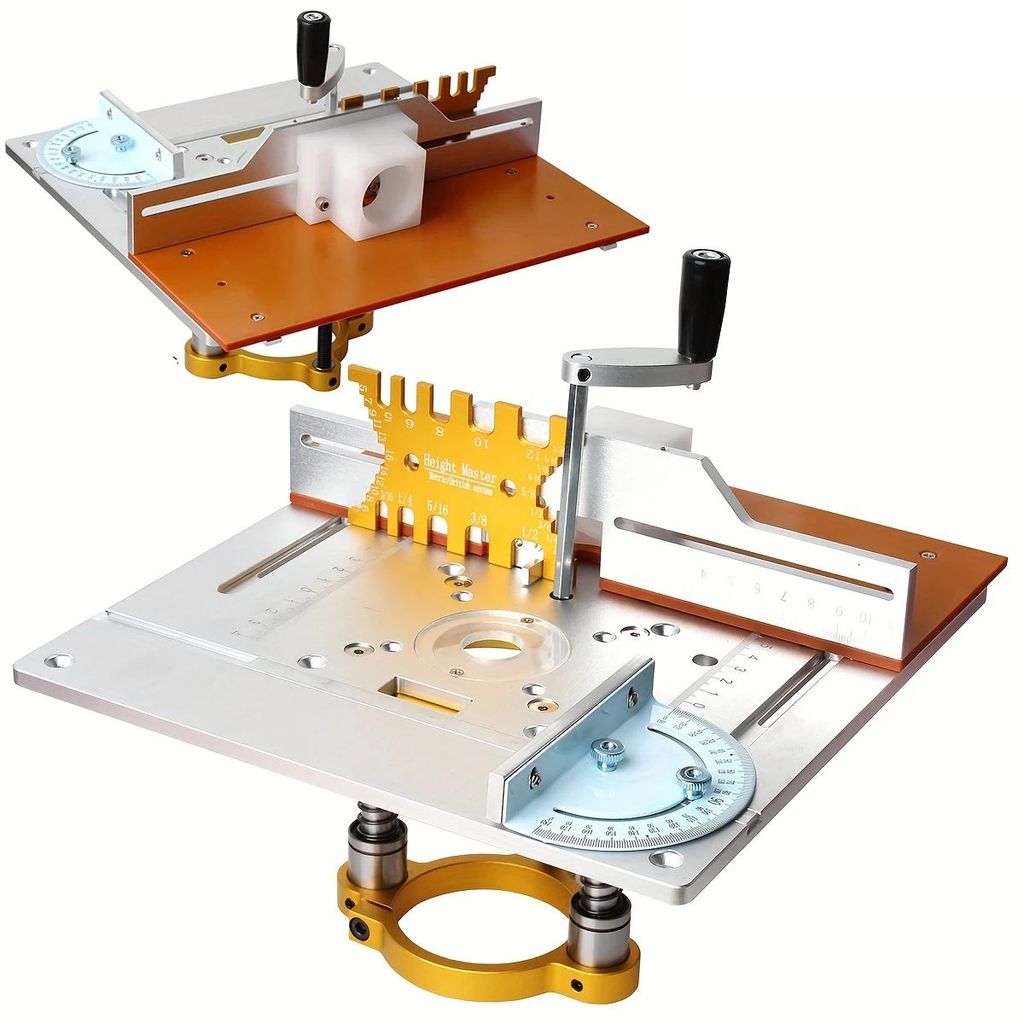Router Table Insert Plate +Lift Device Electric Wood Milling Flip Board ...
