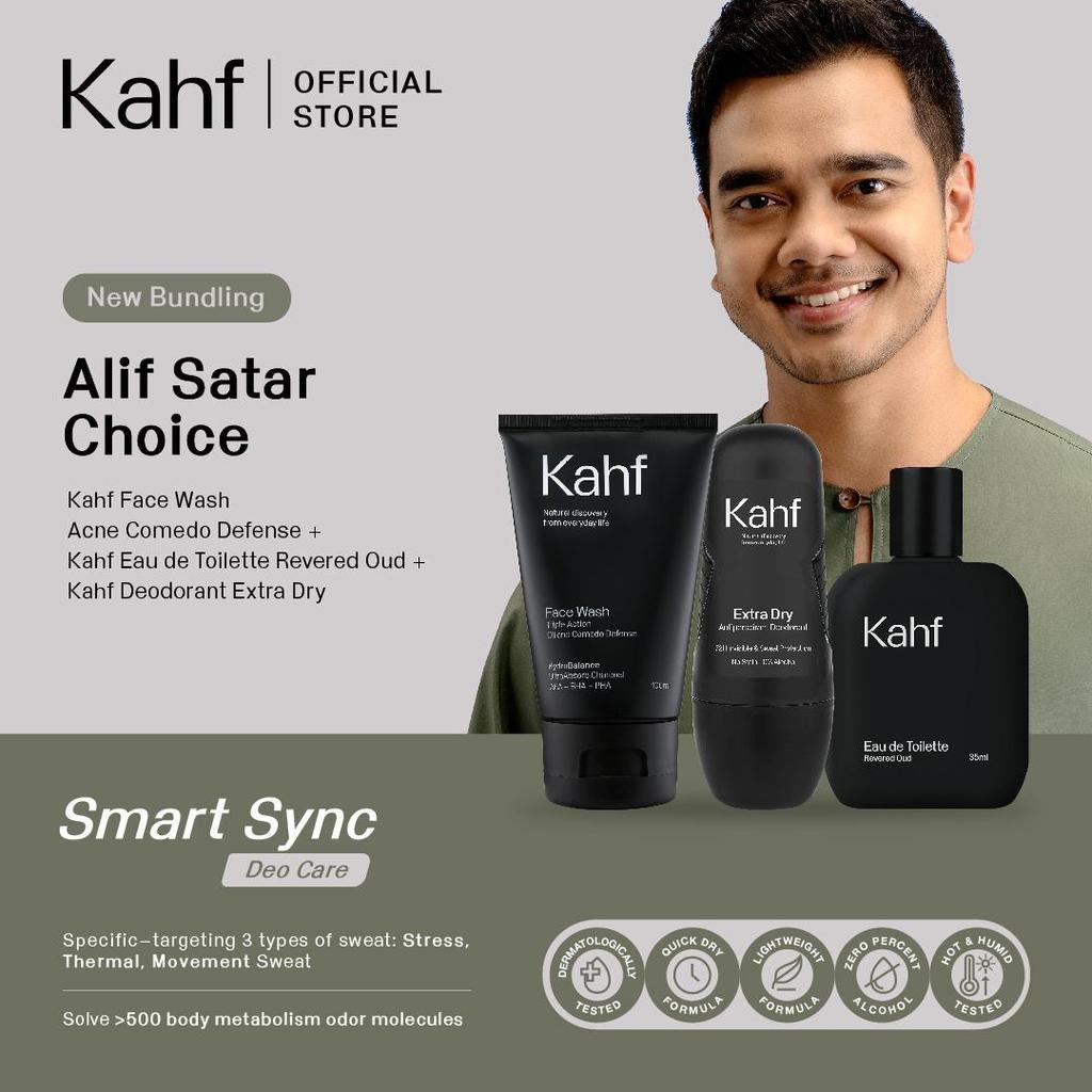 [YEAR END SALE - ALIF SATAR CHOICE] Kahf 3in1 Set - Face Wash Triple ...