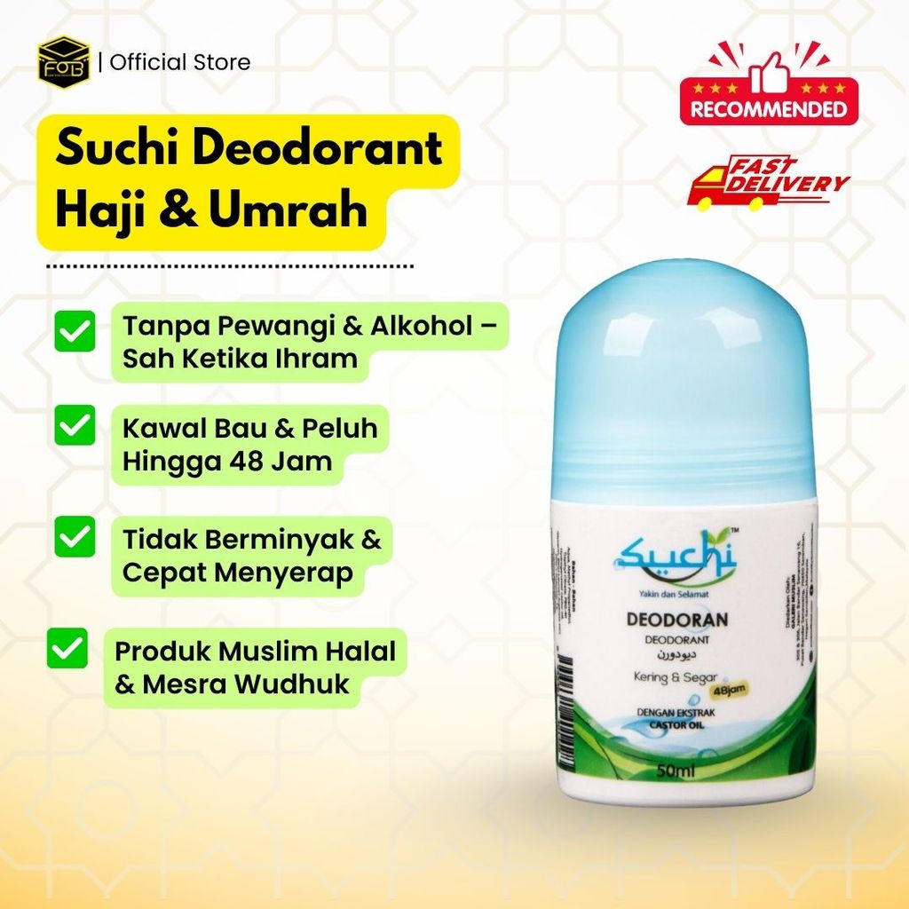 Suchi Deodorant Haji & Umrah – Tanpa Pewangi & Alkohol | Mesra Wudhuk ...