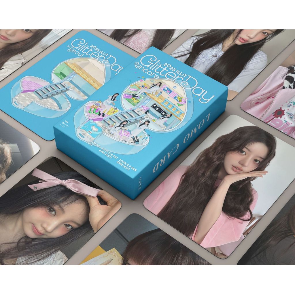 55pcs/box ILLIT BOMB Lomo Cards Do the Dance I’LL LIKE YOU Magnetic ...