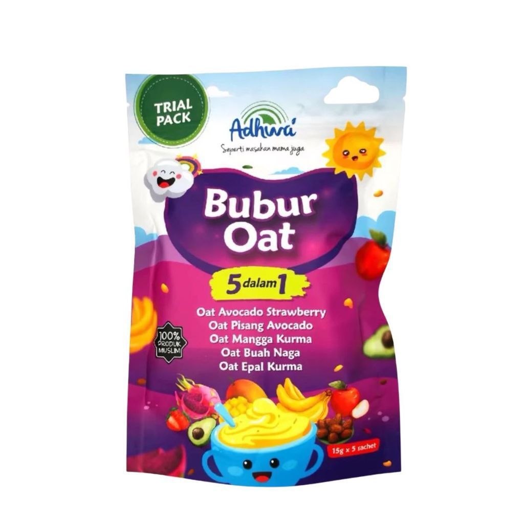 Adhwa Travel Pack Bubur Oat 5in1 | Shopee Malaysia