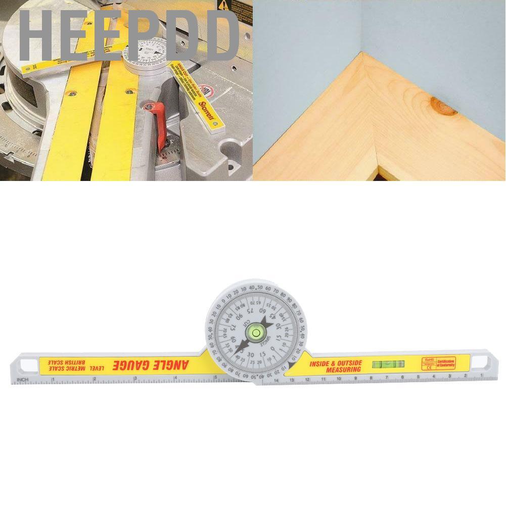 HEEPDD Miter Saw Protractor Angle Measuring Tool Engineering Plastic O ...