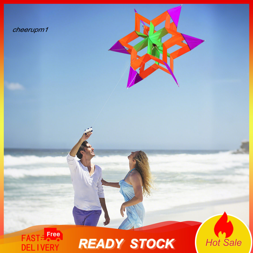 CHEER Park Kite Toy Outdoor Kite Colorful Lotus Kite for Kids and ...