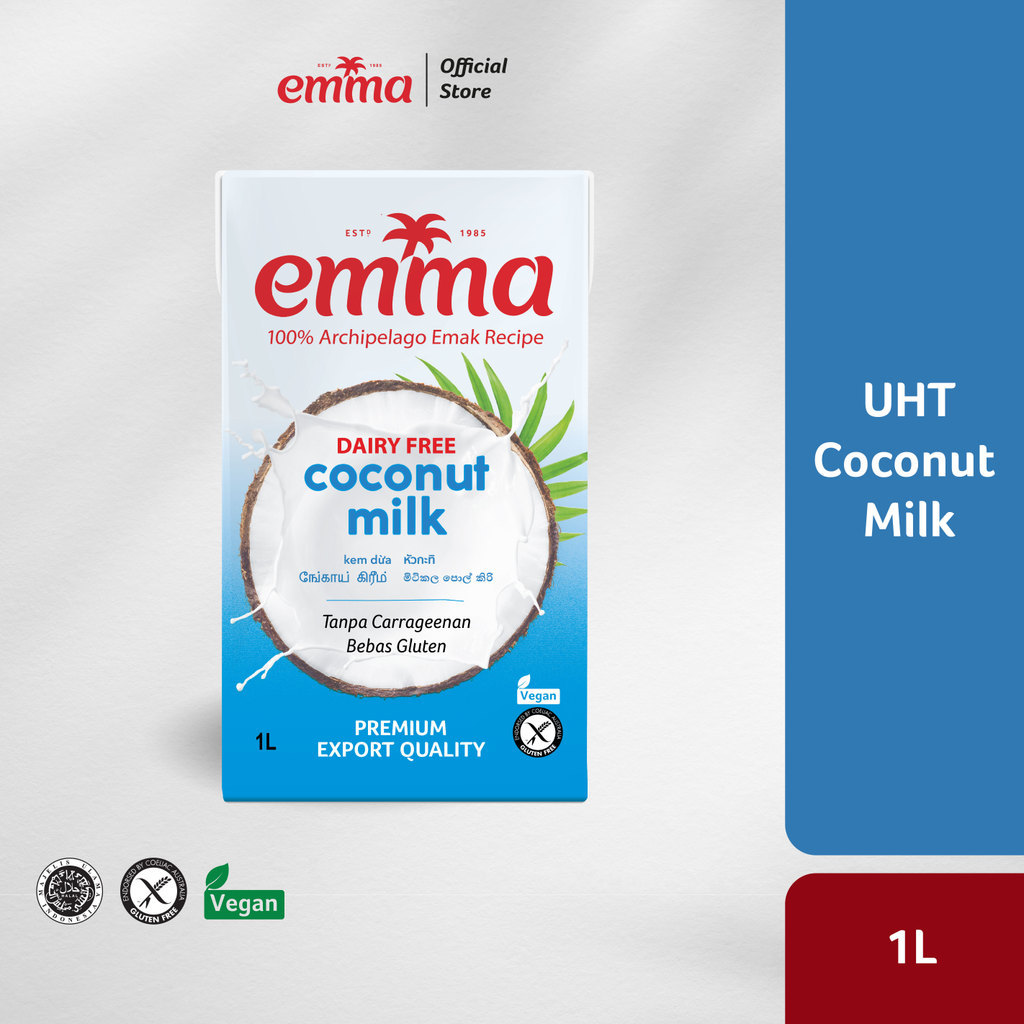 Emma Coconut Milk 1L, Emma Santan/Susu Kelapa 1L Santan kelapa, susu ...