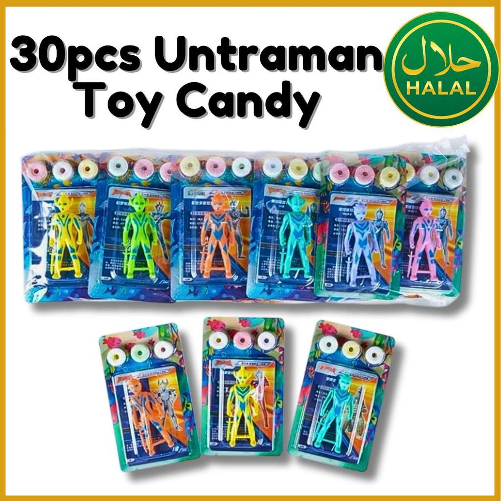 30pcs Leanseng Ultraman 3in1 Candy｜Halal Certified｜Whistle Candy + Toy ...