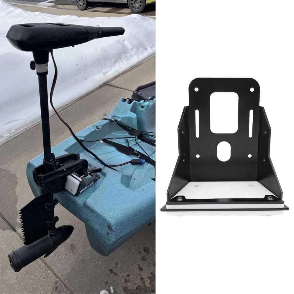 nearbeauty Luqeeg Aluminium Transom Trolling Motor Mount 5mm Thickness ...