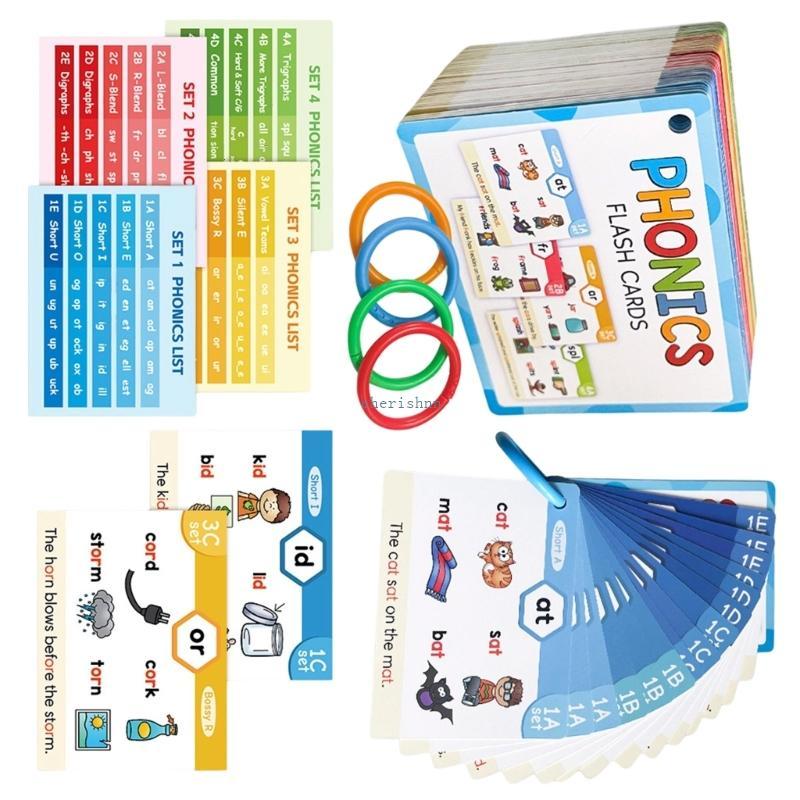 CH* Practical Phonics Flash Cards Educational Toys Learn to Read Cards ...