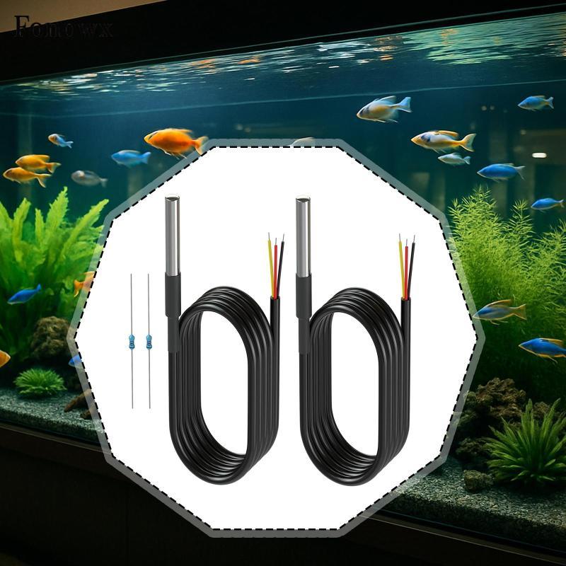 [AbabixaMY] 2x Temperature Sensors,Digital Thermal Sensors,Waterproof ...