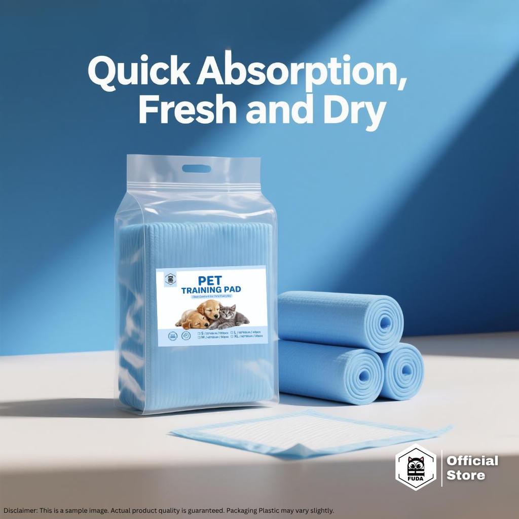 FUDA Dog Training Pad Pet Wee Pee Poop Pads Urinal Disposal 100% ...