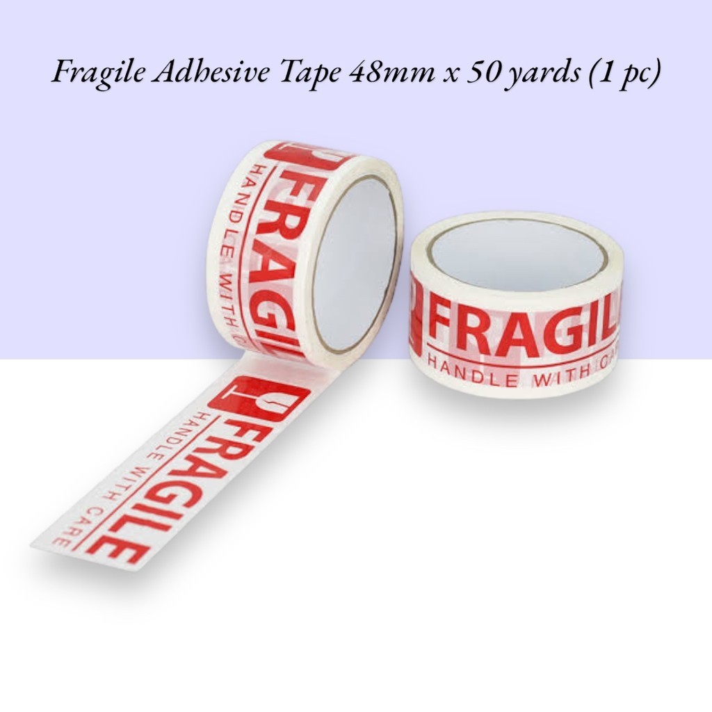 Fragile Adhesive Tape Opp Tape 48mm x 50 Yards (1pc) | Shopee Malaysia
