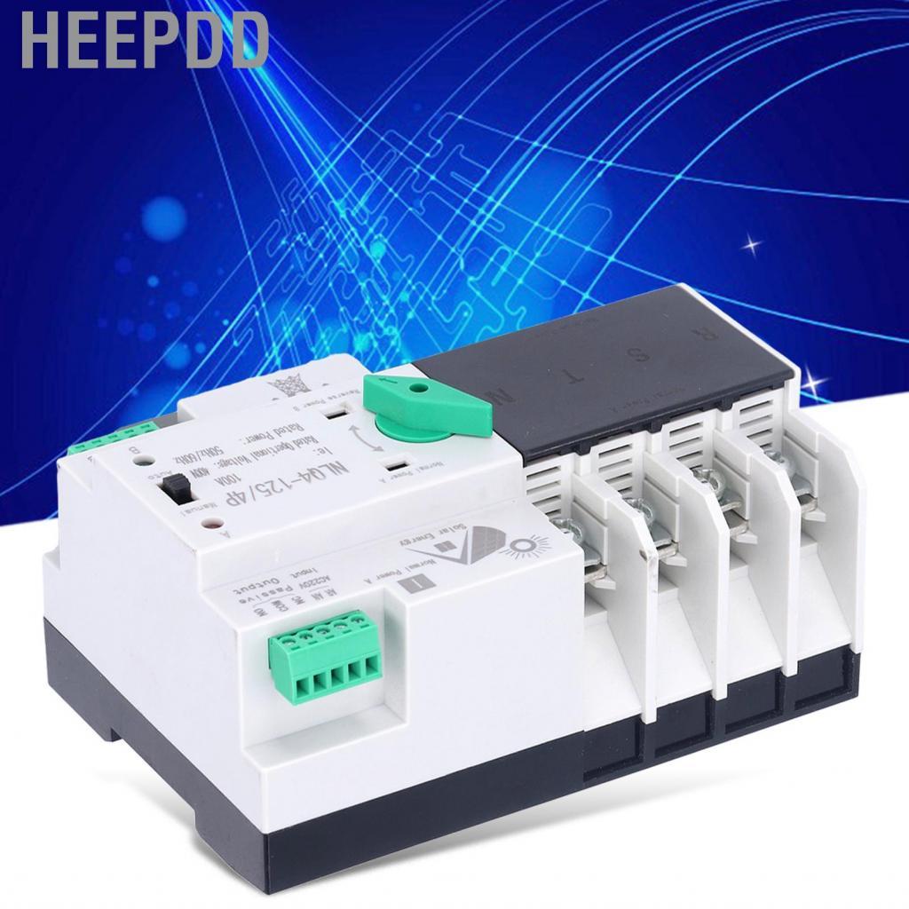 HEEPDD Dual Power Transfer Switch Automatic Changeover with Din Rail ...