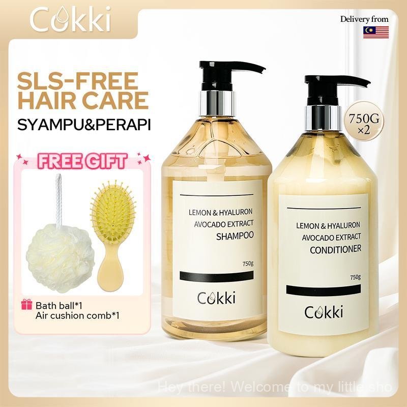 Big 750g!Cokki SLS-FREE LEMON & HYALURON & AVOCADO EXTRACT SHAMPOO ...