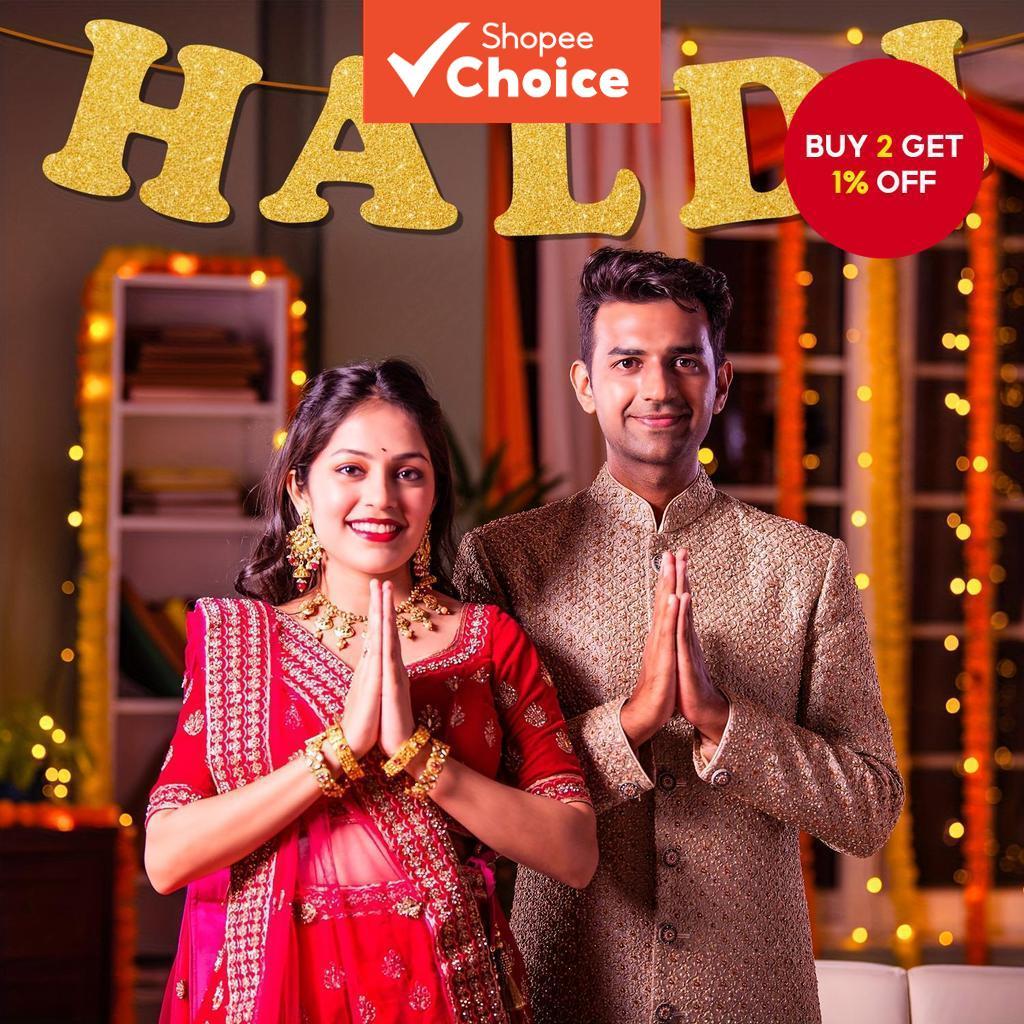 Indian Haldi Party Banner Decoration, Haldi Party Photobooth Props ...