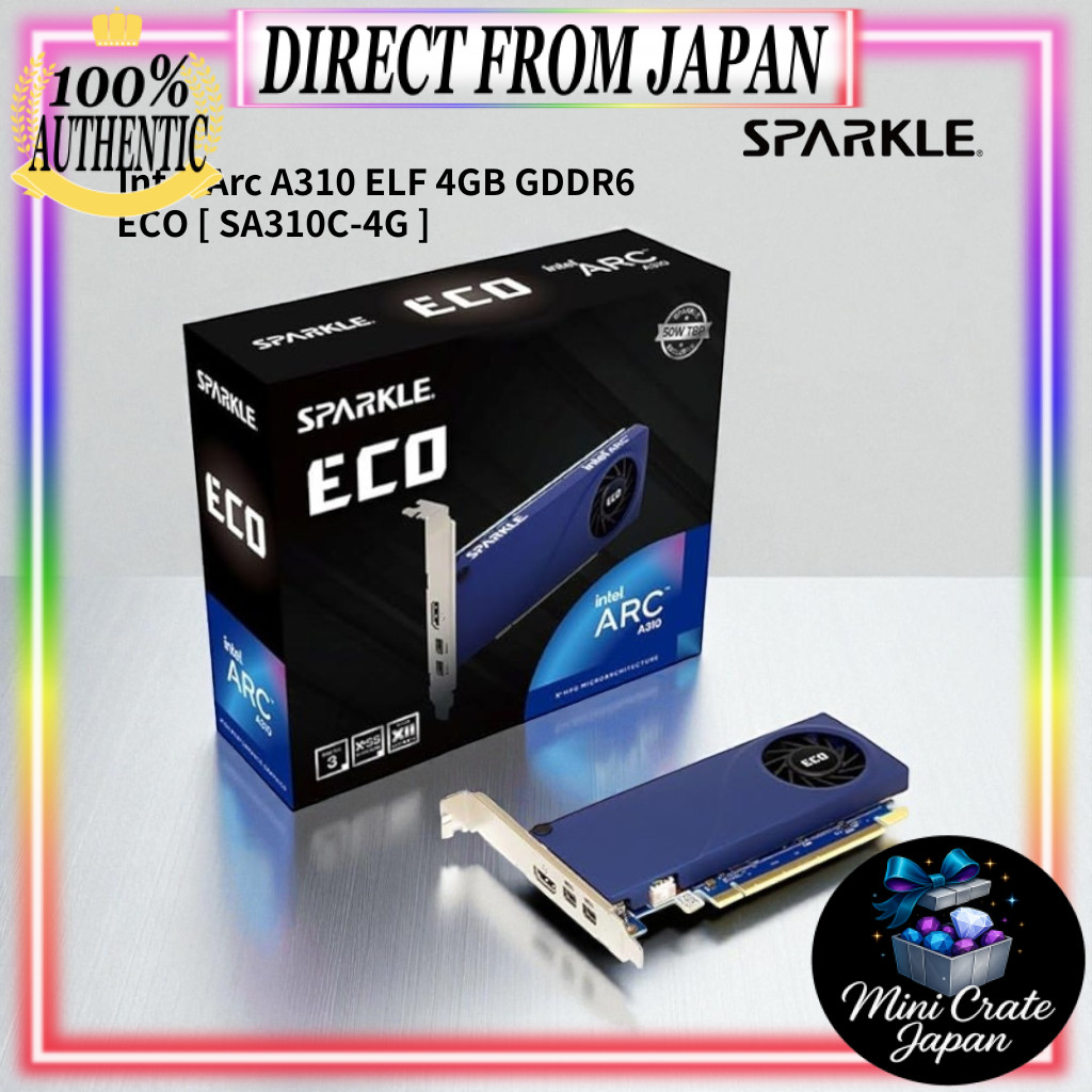 SPARKLE Intel Arc A310 Equipped 50W Power Consumption "ECO" Series Graphics Card [SA310C-4G ...