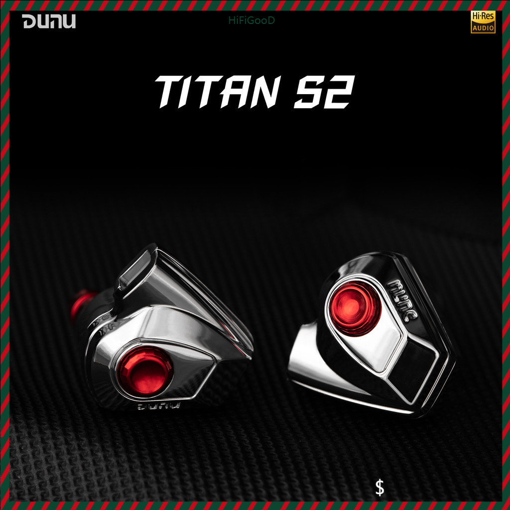 DUNU TITAN S2 Dynamic Driver in-Ear Earphone Hi-Res Audio Earbuds 0 ...