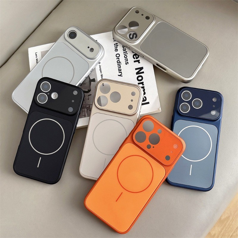 Luxury Cosmic Orange Magnetic Phone Case for IPhone17 14 13 12 15 16 ...