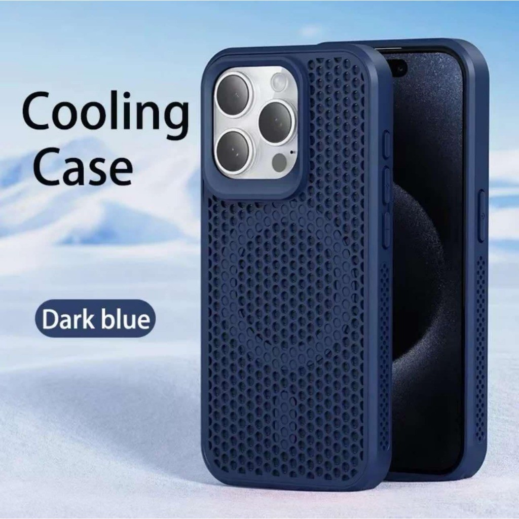 Heat Dissipation Mesh Magnetic Case For iPhone 17 16 15 14 13 12 11 Pro ...