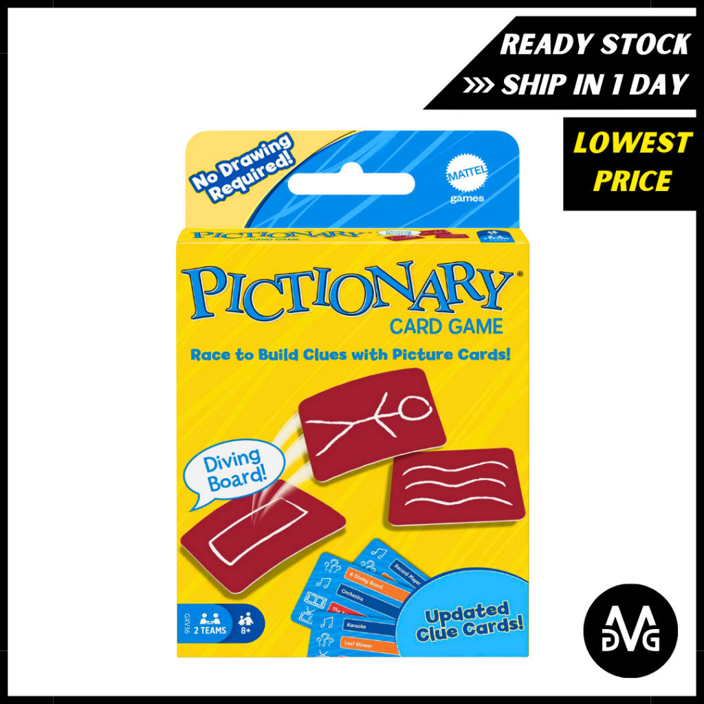 Pictionary Card Games Uno Series Flip Wild Dare No Mercy Cluedo ...