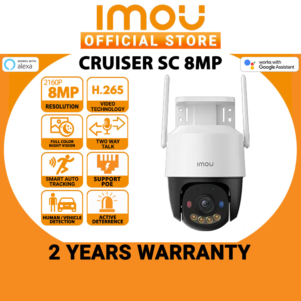 Imou Cruiser SC 8MP 4K Two Way Talk Motion Detection Color Night Vision ...