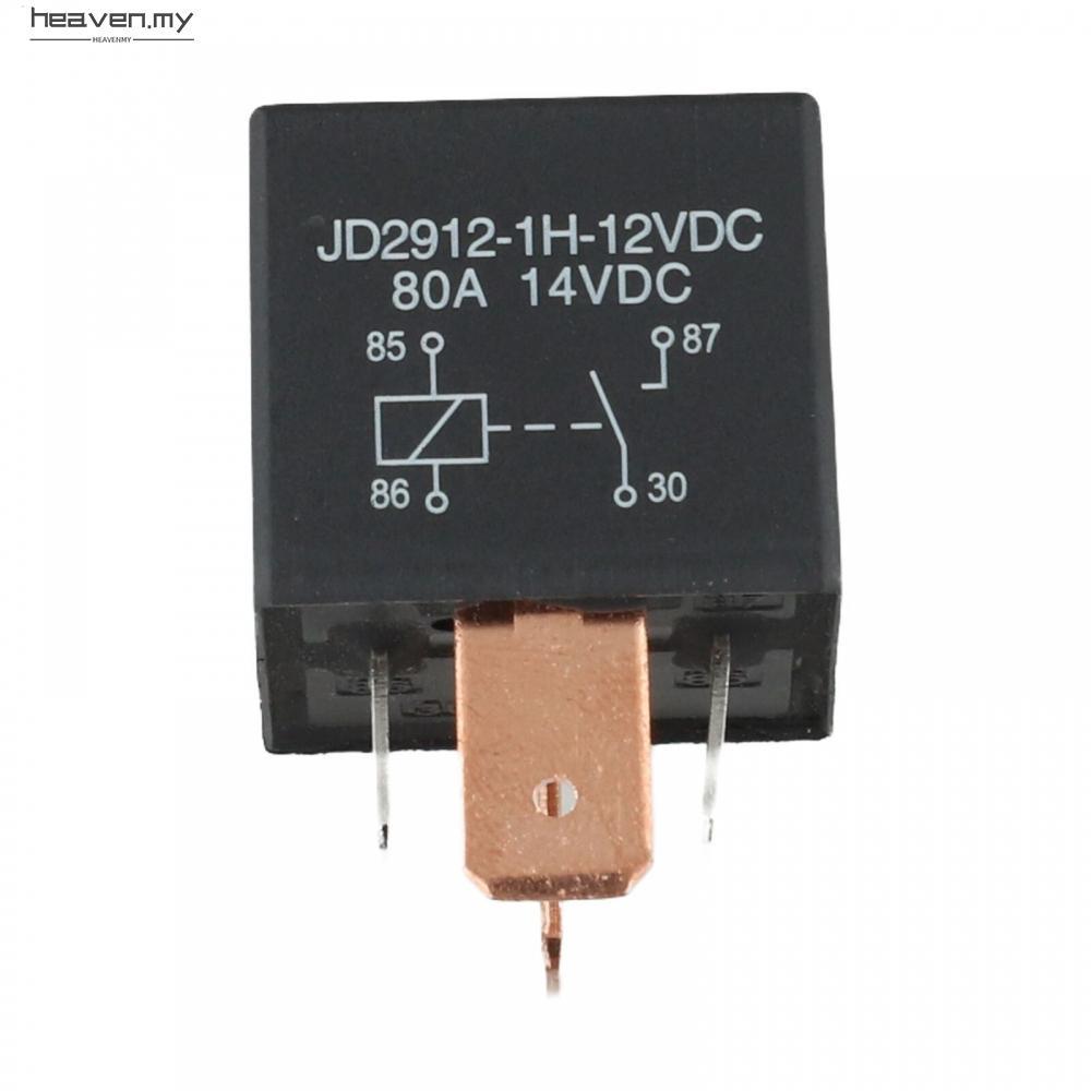 Robust Waterproof Heavy Duty Relay 4Pin DC 24V 12V 80A JD1912 for ...