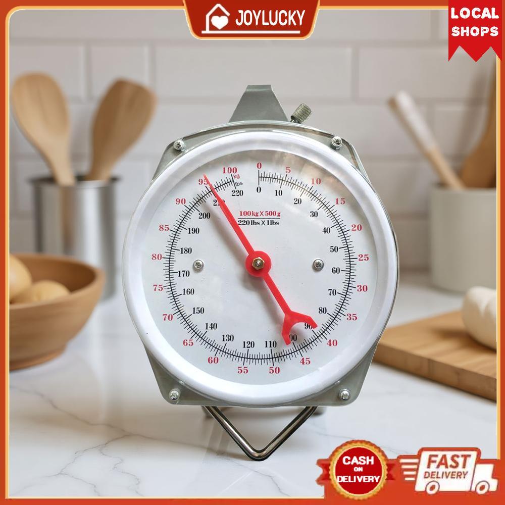 Fish Scales with 2 Hooks Mechanical Pointer Hook Scale Practical ...