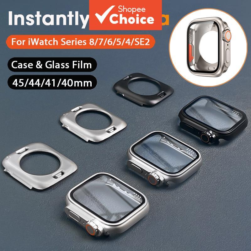 3 in 1 Full Cover Modify Ultra Case for iWatch 45mm 44mm 41mm 40mm PC ...