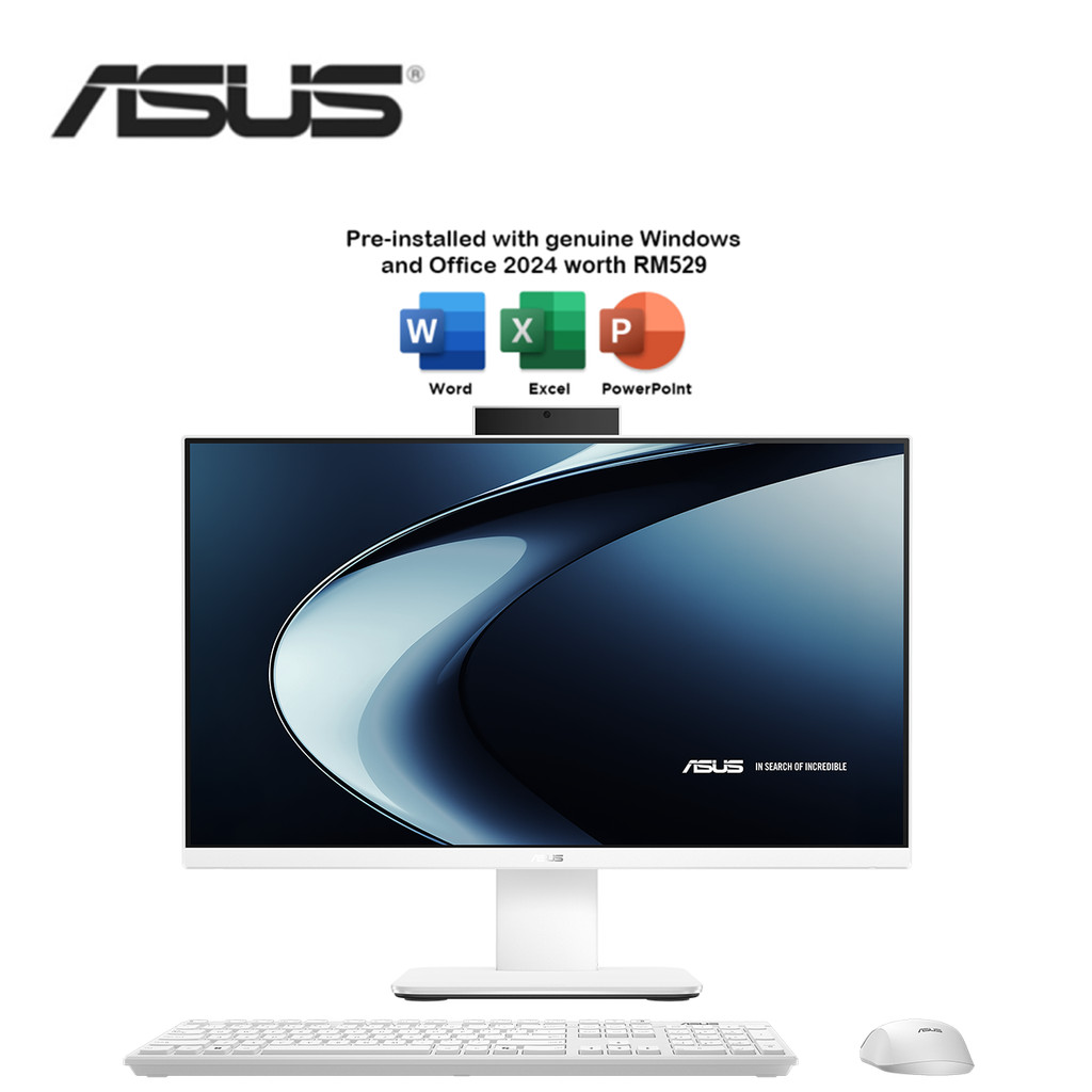 Asus AIO V440VA-KWPC006WS 23.8" FHD All-In-One Desktop PC White ( i5 ...