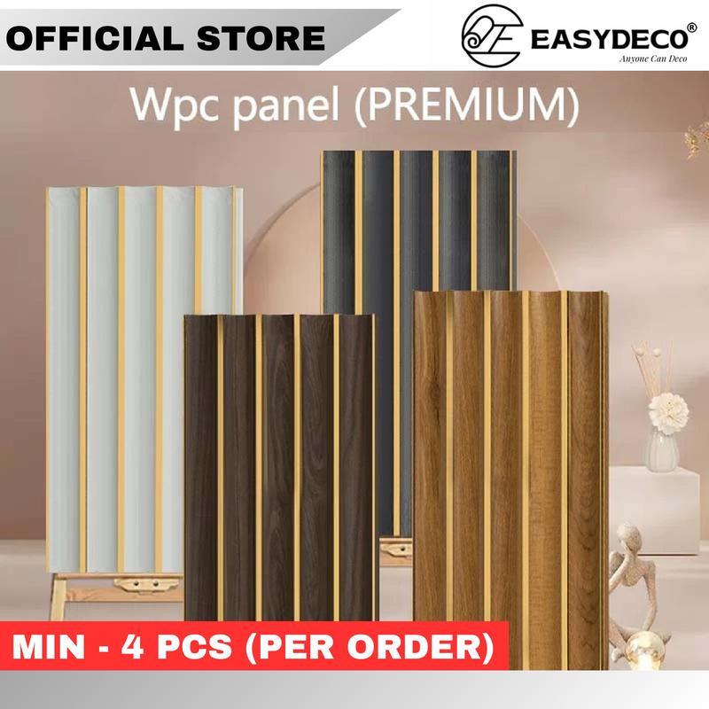 12MM 10 Kaki Fluted Wood Panel WPC Panel Fluted Wall Panel Fluted panel ...