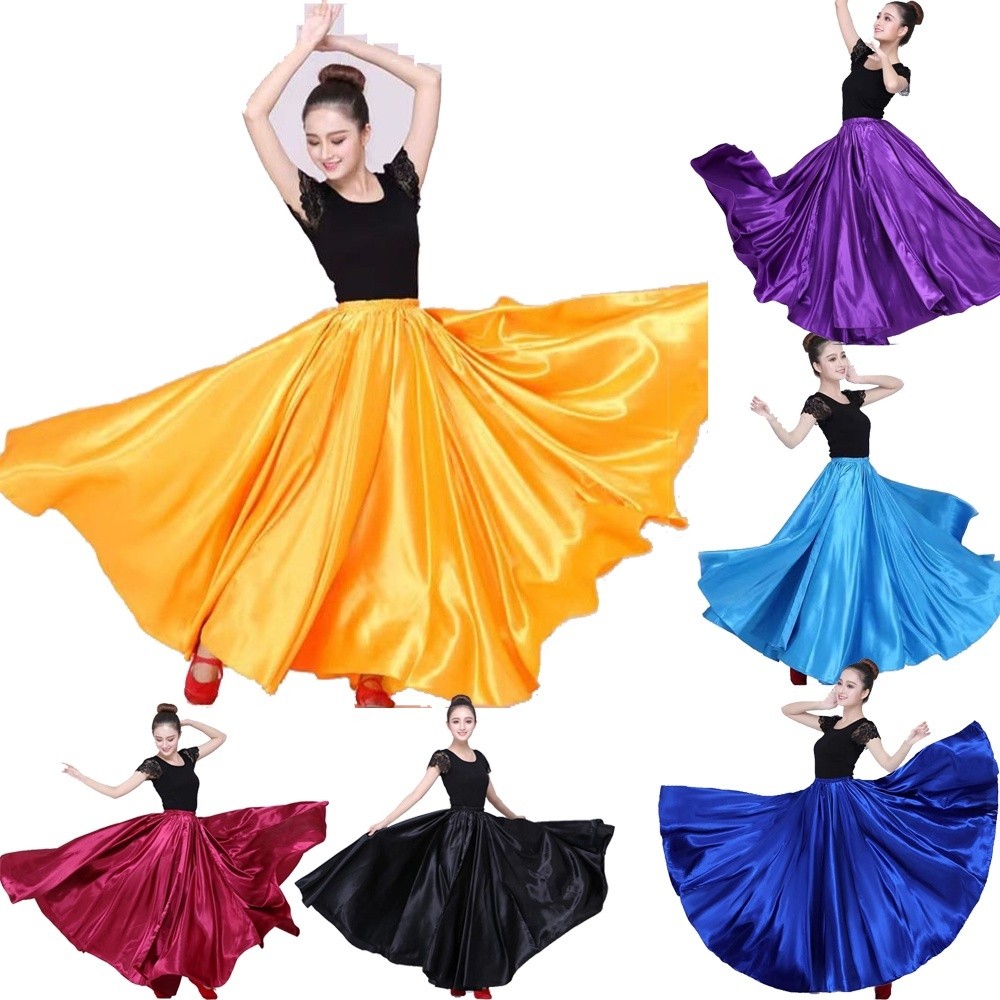 Satin Skirt - Elegant Dinner & Dance Wear | Long White Skirt with ...