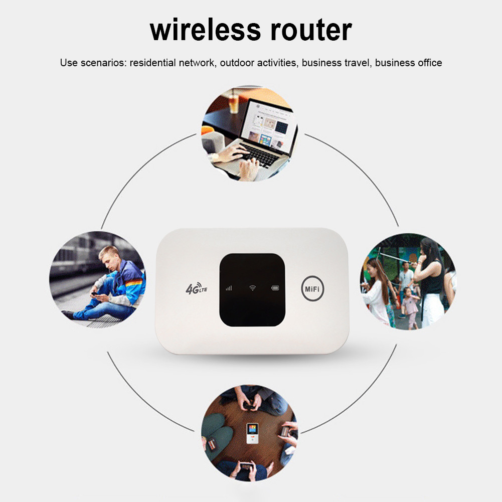 4G Pocket WiFi Router Portable Mobile Hotspot 2100mAh 4G Wireless ...