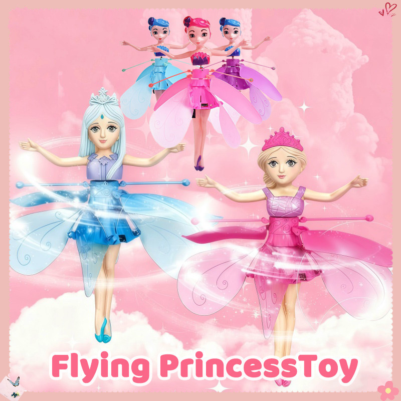 Magic Fairy Flying Princess toy Glowing Colorful Suspension Automatic ...