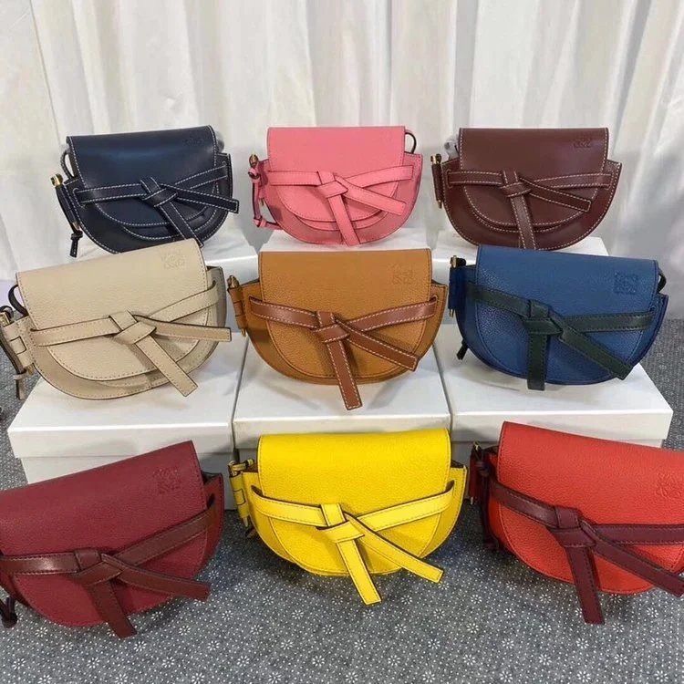 LOEWE/Royway mini Gate Saddle Bag Bow Shoulder Female Bag Crossbody Bag ...