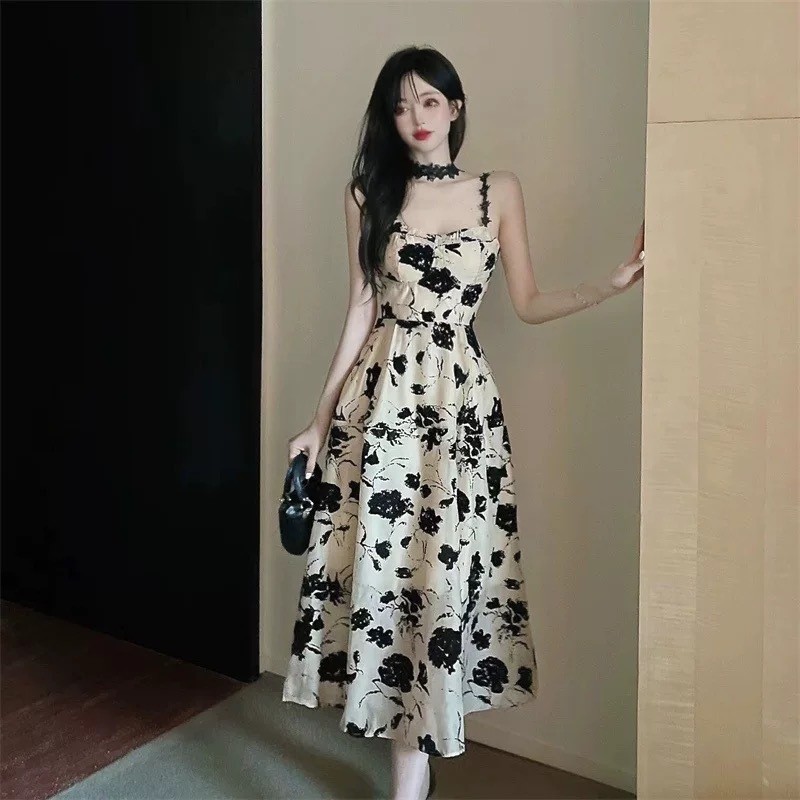 High-End Retro Floral Dress - Inspired by Hong Kong & French Styles ...