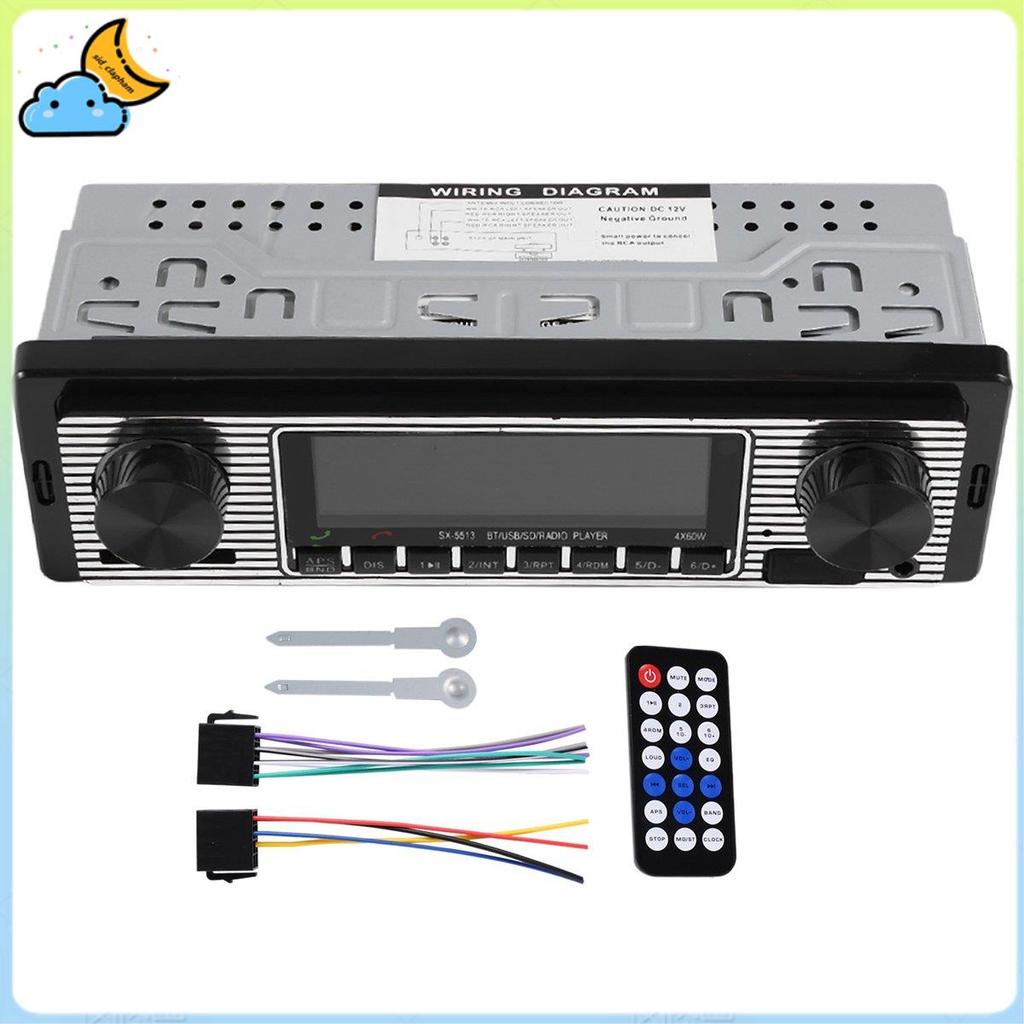 Vintage Car Radio MP3 Player Stereo USB AUX Classic Car Stereo Audio ...