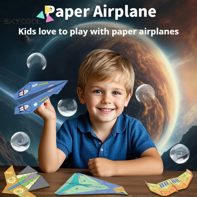 Origami Paper for Planes Kids Paper Airplane Origami Kit DIY 3D Flying ...